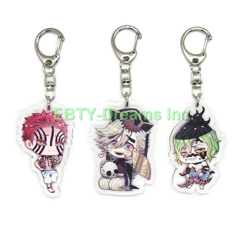 Set of 3 Demon Anime Acrylic Keychain Akaza, Doma, Gyutaro v1 | eBay