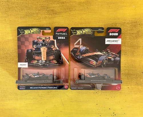 HOT WHEELS 2024 & 2025 PREMIUM F1 LANDO NORRIS NO 4 MCLAREN ...