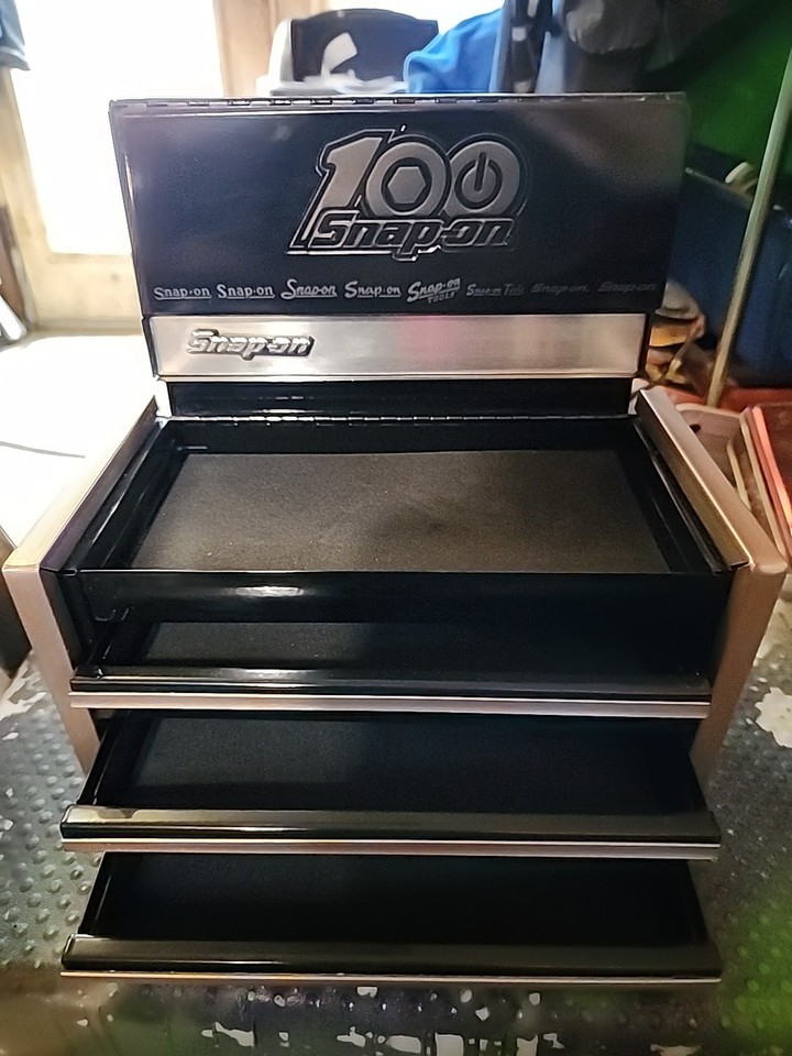 Snap On Tools 100th Anniversary 3 Drawer Mini Micro Tool Box Back with ...