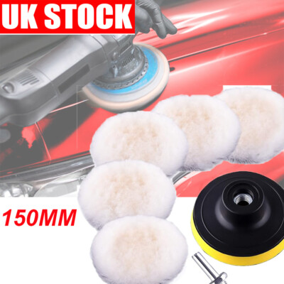Car Polisher Gross Wool Wheel Mop Polishing Pads For Drill Buffer ...