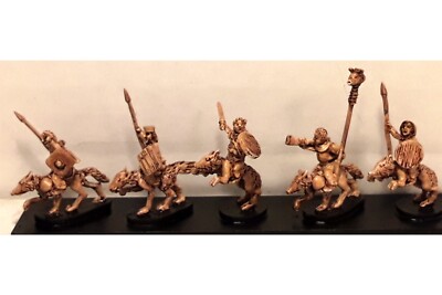 15mm Fantasy Halfling Cavalry with Spears on Foxes (16 figures) | eBay