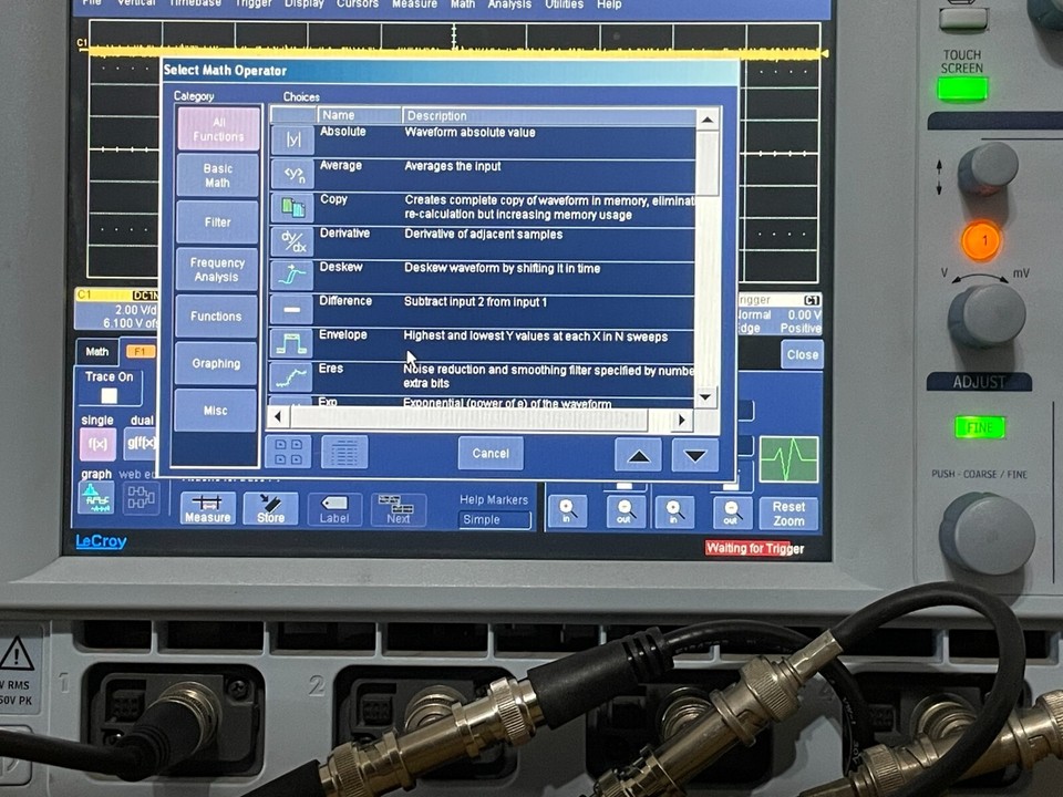 LeCroy WaveRunner 6050 oscilloscope 500MHz 5GS/s in perfect working ...