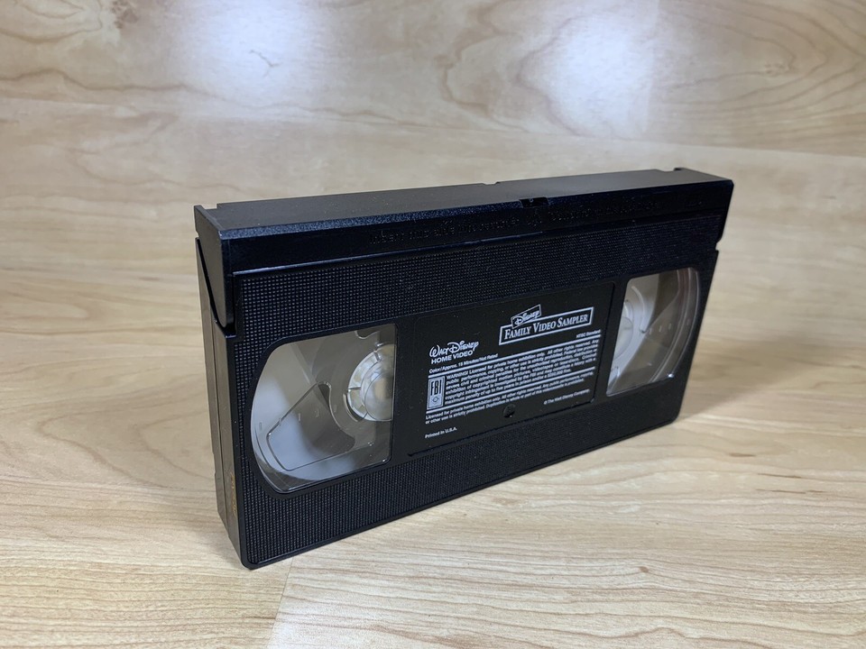 Walt Disney Family Video Sampler VHS VCR Tape Movie Vintage Cartoons ...