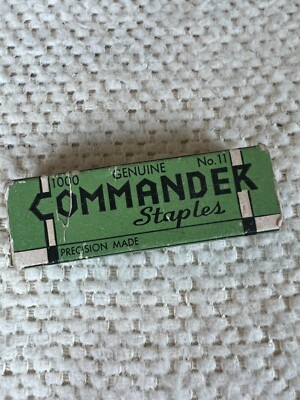 Vintage Commander Staples Box | eBay