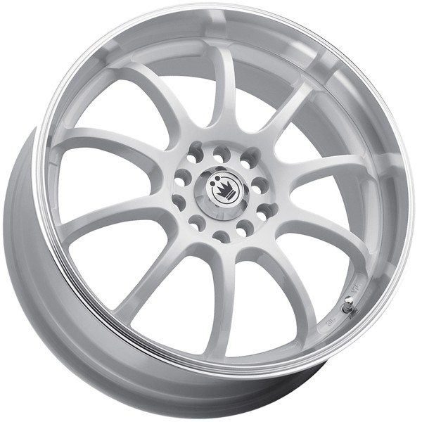 (Set of 4) Konig Lightning 17x7 5x100/5x4.5" +40mm White Wheels Rims 17 ...