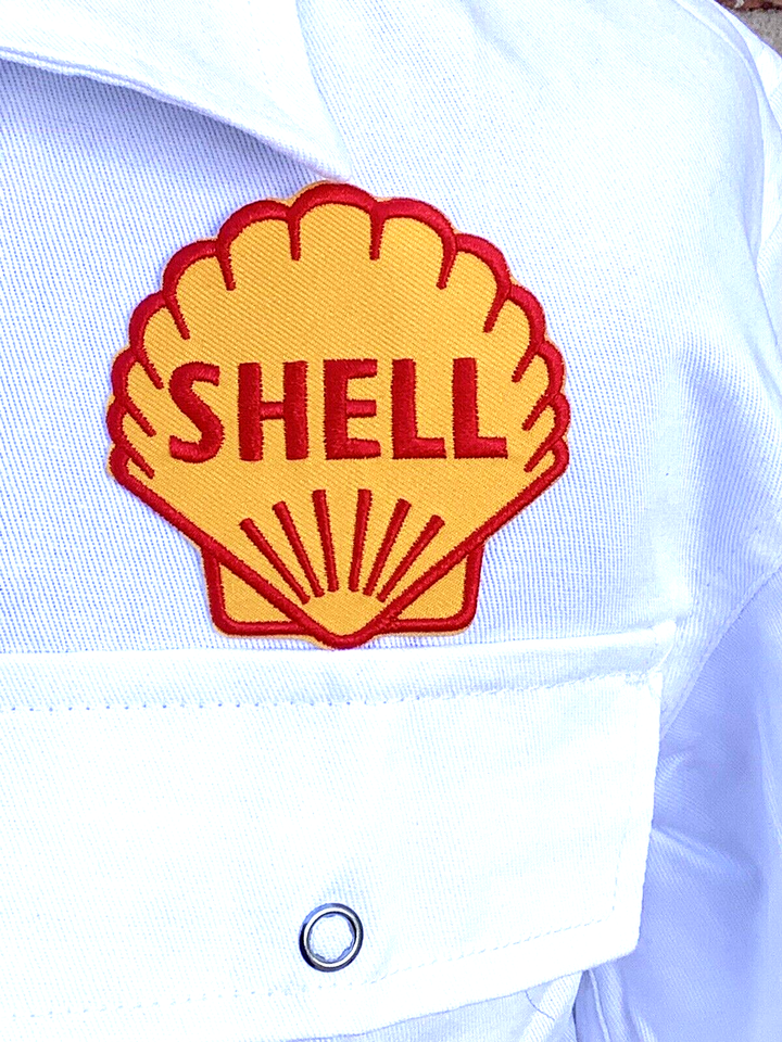 Superb Goodwood Revival Retro Classic Shell Badged Overalls 42" Chest ...