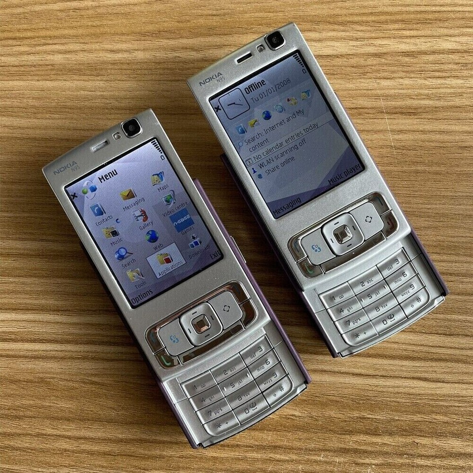 Original Nokia N Series N95 -Deep plum 3G GSM Wifi 5MP Slider Unlocked ...
