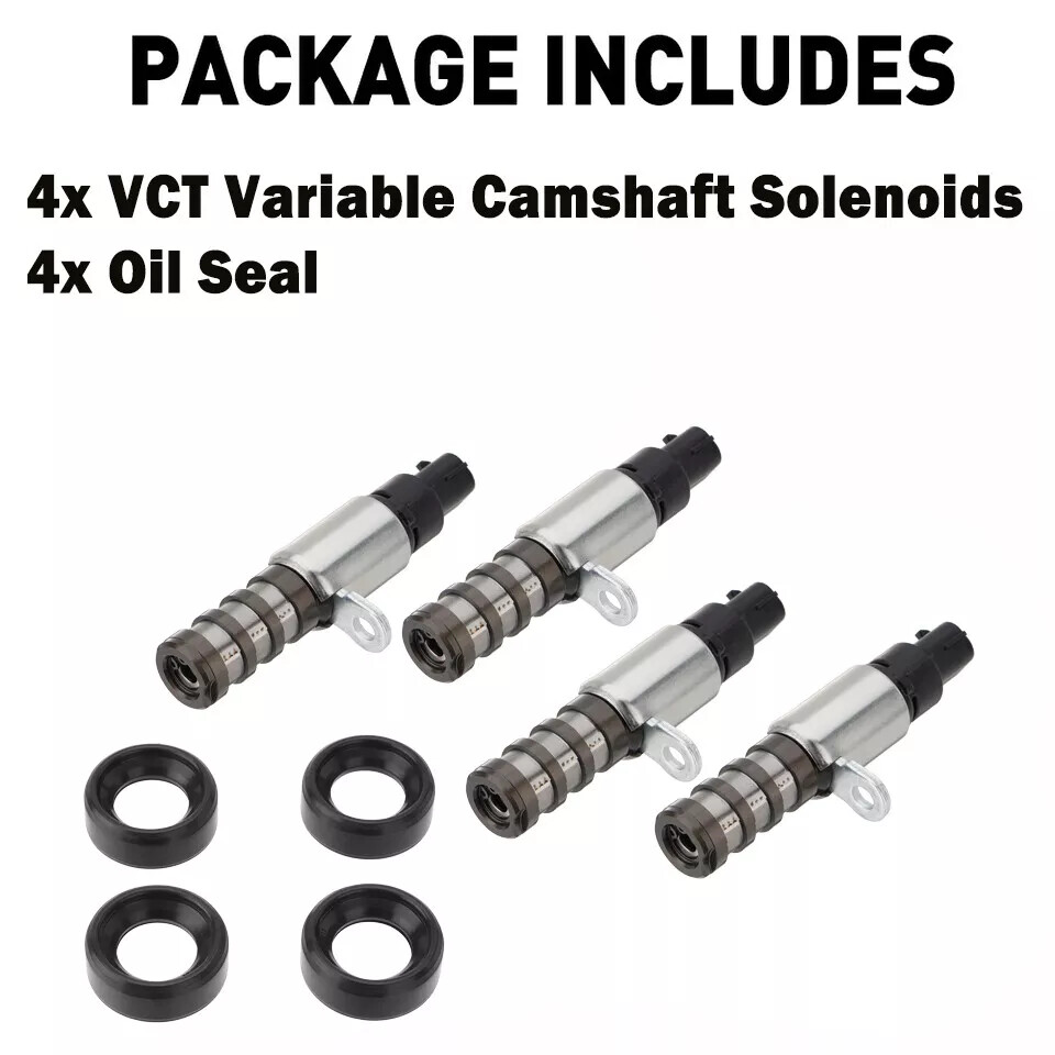 4X Camshaft Timing Solenoid Valve VCT VVT For Ford F-150 Lincoln 17-24 ...