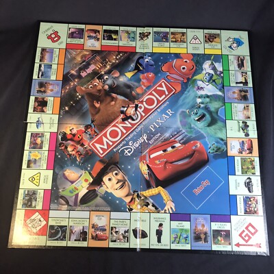 DISNEY Pixar Edition MONOPOLY Replacement GAME BOARD (ONLY) 2007 (L8B4 ...