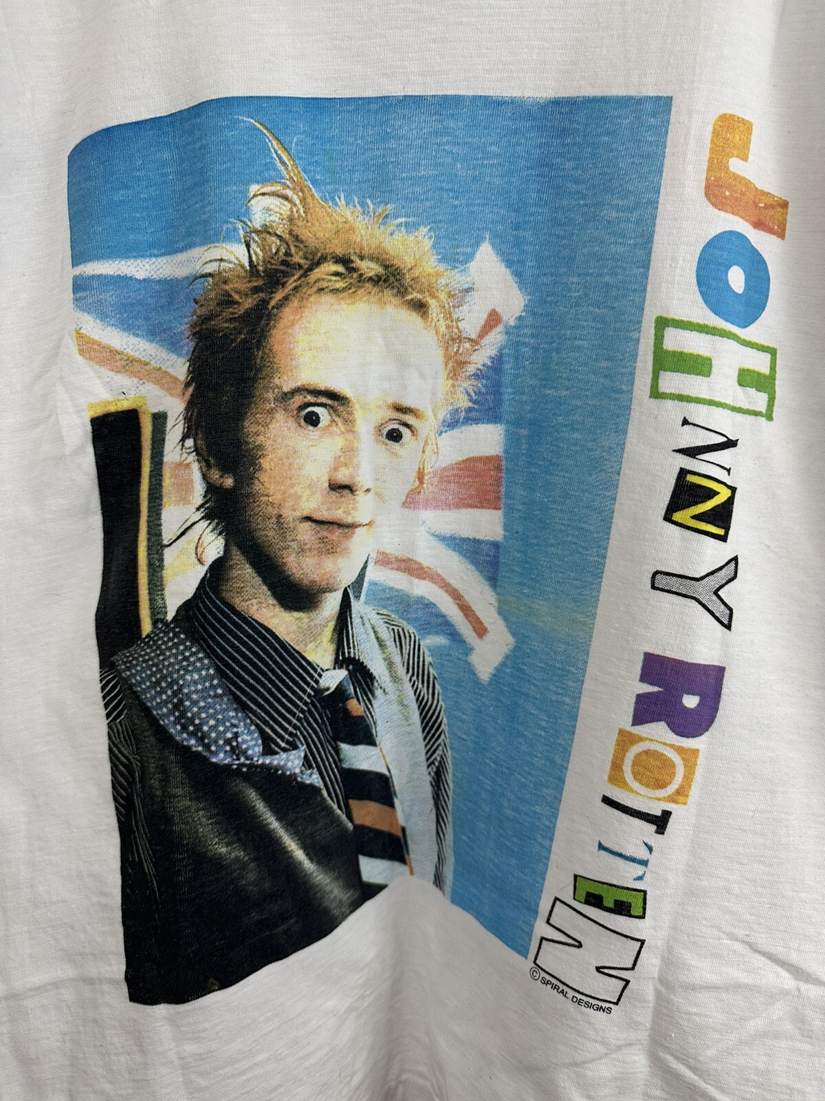 Vtg Johnny Rotten Sex Pistols 90s Punk Rock Band Prom Gem
