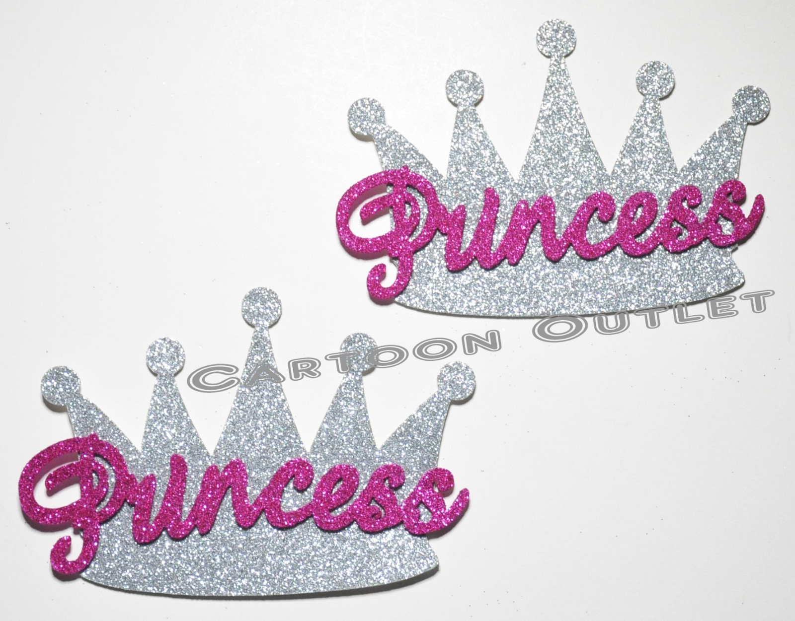 CORONA NINA 10 PC FOAM CROWN PARTY FAVORS RECUERDOS PINK SILVER ...