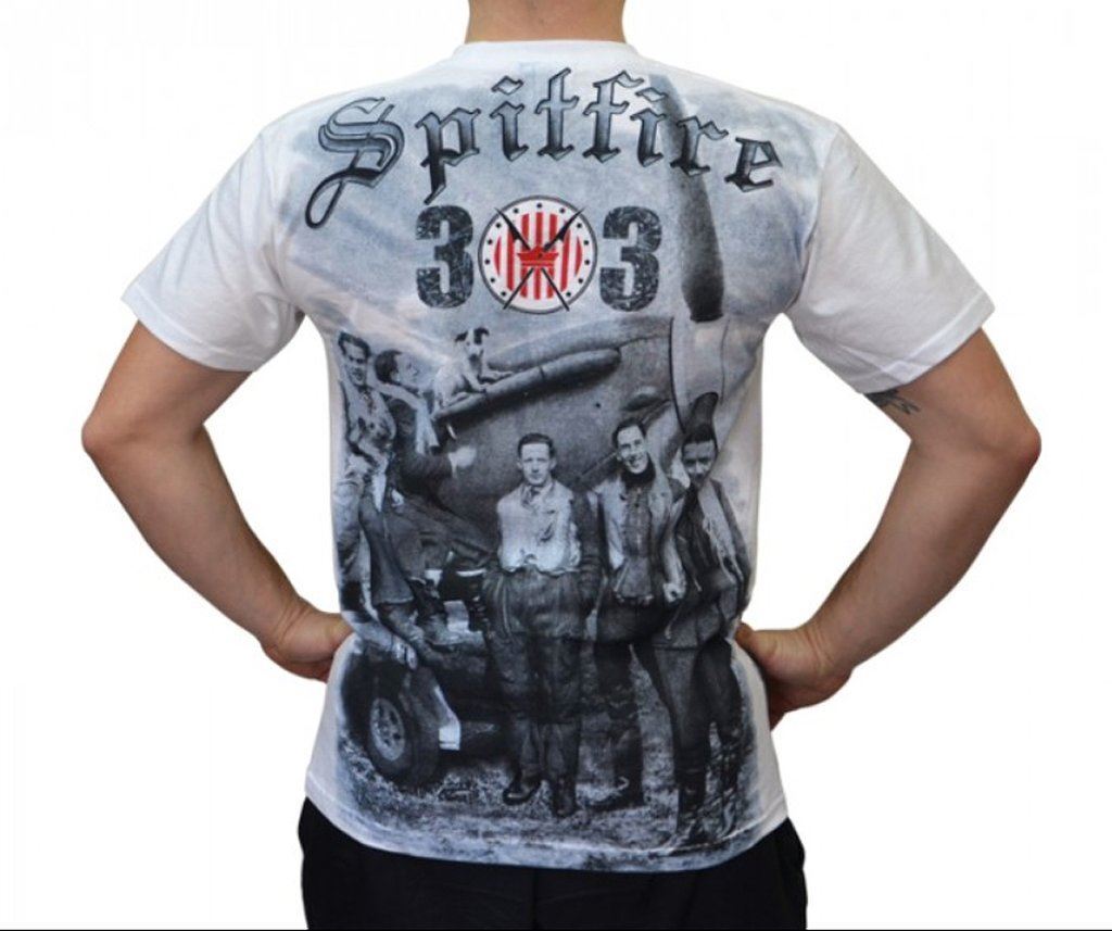 SPITFIRE SQUADRON 303 WHITE - T-Shirt | eBay