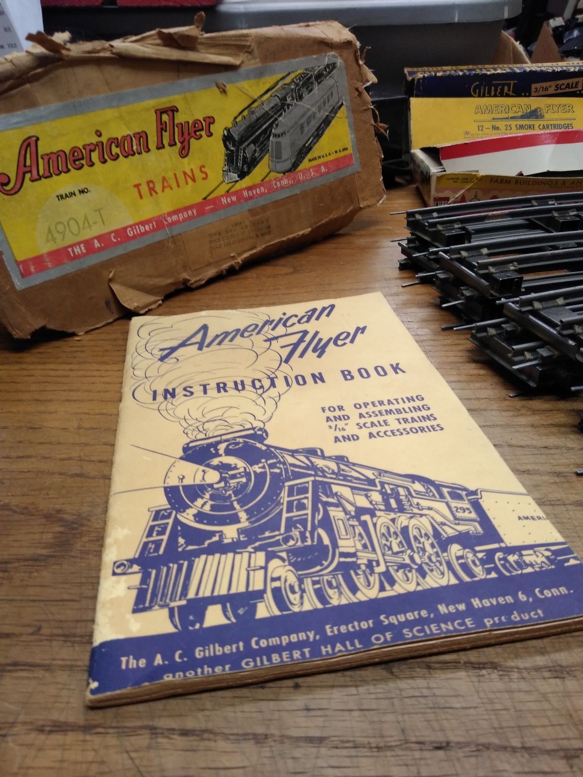 Vtg American Flyer Train Set 4904 T Chicago NorthWestern Line Engine ...