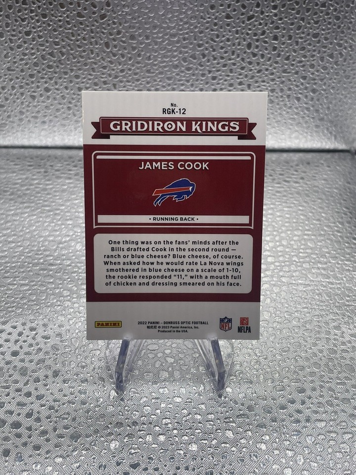 2022 Panini Donruss JAMES COOK GRIDIRON KINGS ROOKIE CANVAS SP | eBay