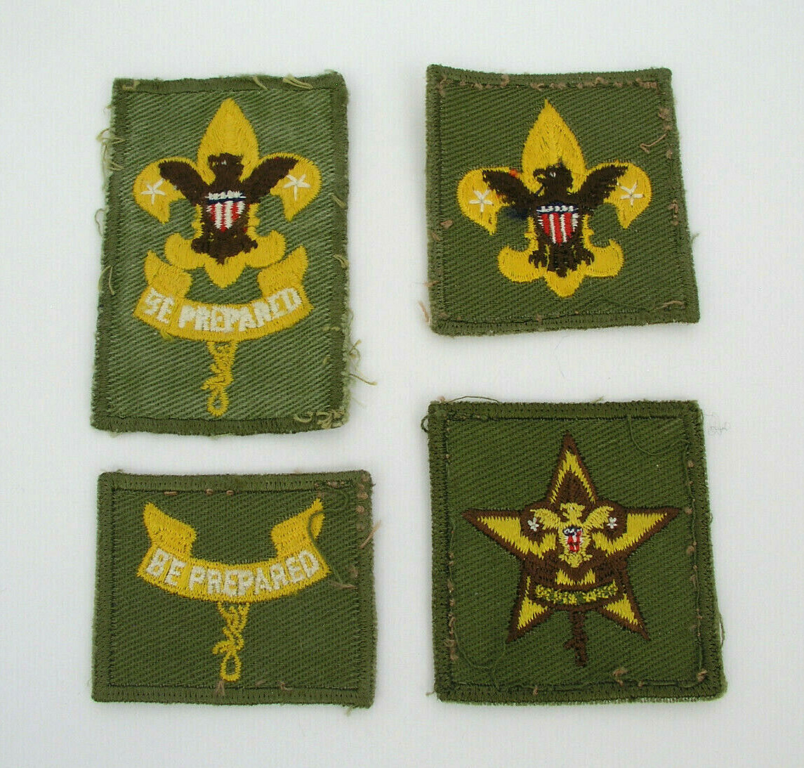 (4) BOY SCOUTS OF AMERICA - VINTAGE RANK BADGES - TENDERFOOT STAR 1ST ...