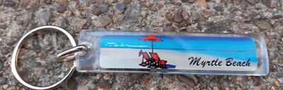 “Myrtle Beach” Travel Souvenir Acrylic Keychain Key Ring Rectangle | eBay