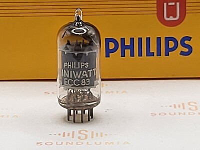 1x Philips ECC83 12AX7 Foil D 45° Getter 17mm Long Plates mC2 - Heerlen ...