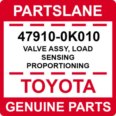 Toyota 47910-0K010 OEM Genuine Valve Assy Load Sensing Proportioning ...