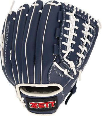 New ZETT Catch Ball Glove for Beginners with Shock Absorbing Pads 11.5 ...