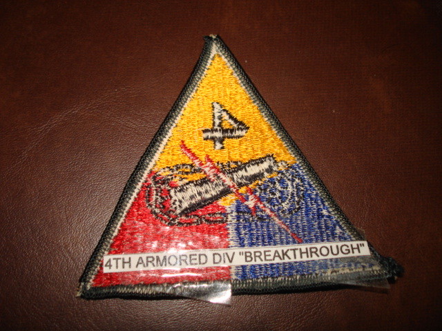 Original WWII US Army 6th Armored Div. Shoulder Patch (Wearer known ...