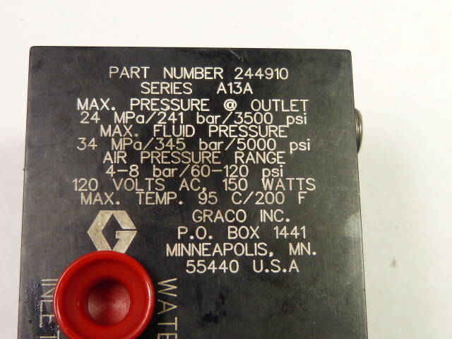 Graco 244910 Endure Valve With Ambient or Temperature Conditioning ...