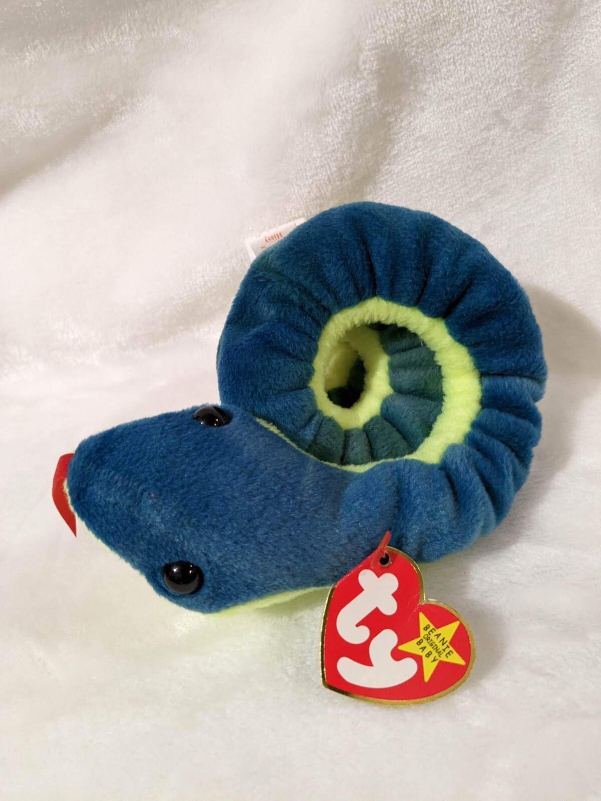 Ty Beanie Baby - Hissy Snake 1997- Mint Perfect Condition OG Tags ...