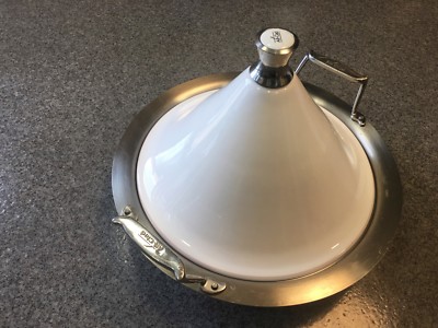 All-Clad LARGE Tagine Multilayer Stainless Terracotta lid Chefs rare ...