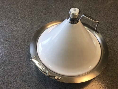 All-Clad LARGE Tagine Multilayer Stainless Terracotta lid Chefs rare ...