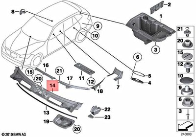 Genuine BMW X1 E84 X1 16d 16i 18d 18dX 18i Cover Windscreen Panel ...