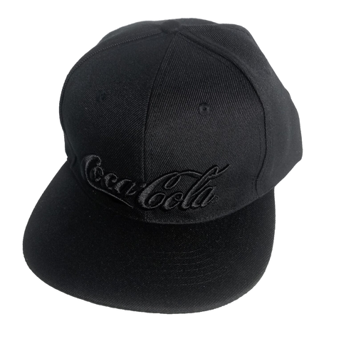 Coca Cola Cap Baseball Snapback Black Adjustable Polyester Embroidered NEW | eBay