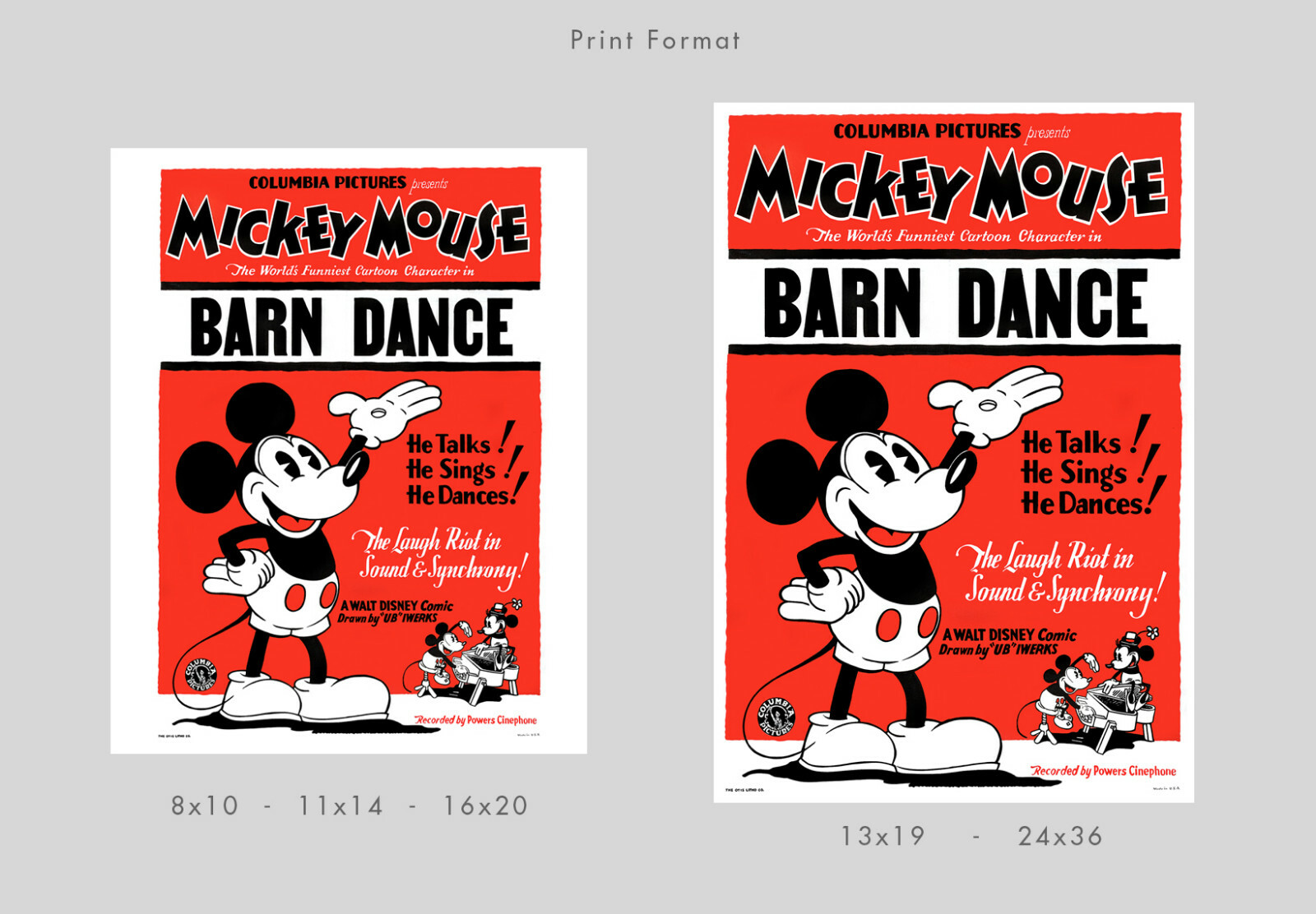 Mickey Mouse - Barn Dance - Movie Poster Print | eBay