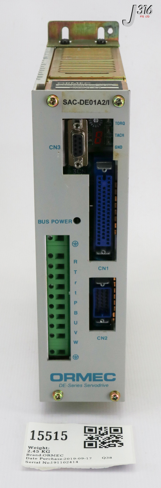 15515 ORMEC SAC-DE SERVO DRIVE SAC-DE01A2/I V1 0A | eBay