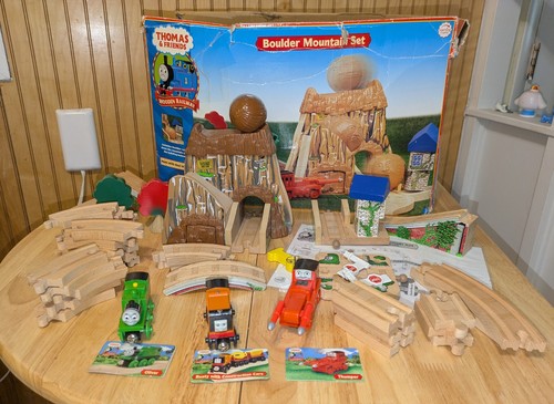 Learning Curve Thomas And Friends Wooden Railway Boulder Mountain Set ...