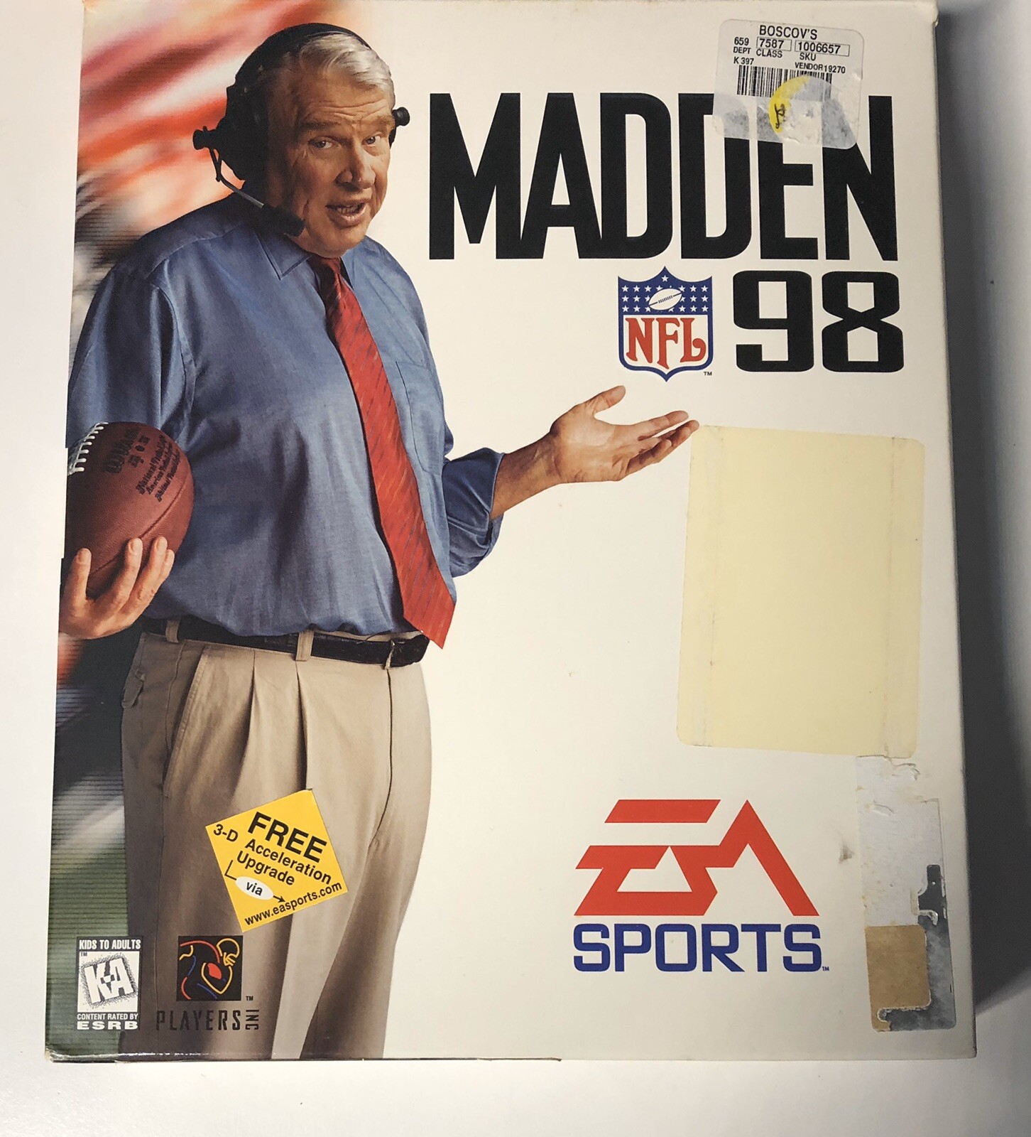 Madden NFL 98 PC Computer Video Game (PC, 2 Disc Set, 1997) Complete ...