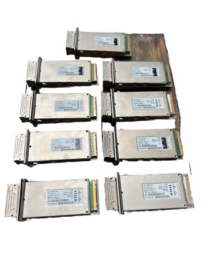 Lot Of 9 Genuine Cisco X2-10GB-LX4 10-2154-01 transceiver module | eBay
