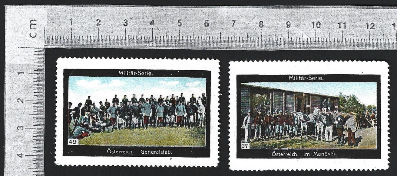 (AOP) Germany WW1 poster stamps Austrian Military (2) | eBay