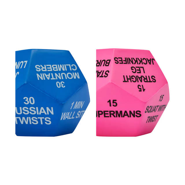 12 Side Exercise Workout Dice Gym Cardio Fitness Dice- Assorted | eBay