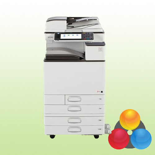 Ricoh Aficio MP C3003 Drucker Scanner Kopierer mit 4.PF LAN Duplex USB ...