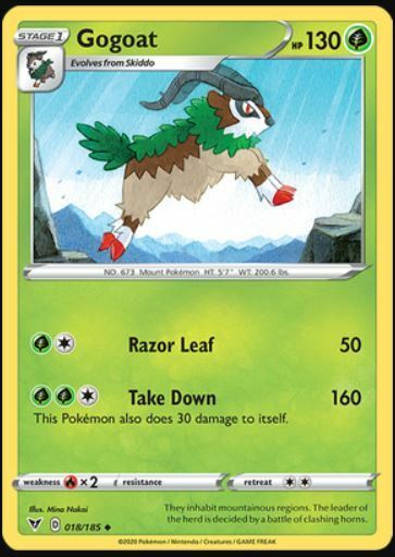 Gogoat (Uncommon)[SWSH04]: Buy and Sell Prices & Values - Pokécazilla