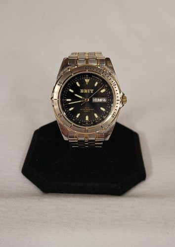 ⌚️BRUT Men's Quartz Wrist Watch 3 ATM Water Resistant Date Indicator ...