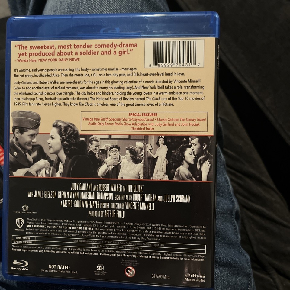 The Clock [Blu-ray] Judy Garland, LIKE NEW, Warner Archive 883929794317 ...