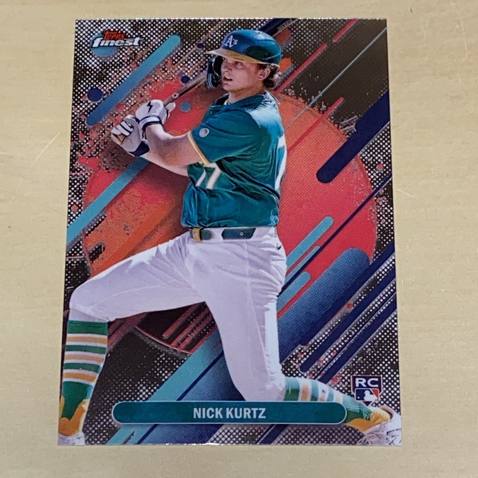 2025 Topps Finest Baseball Nick Kurtz #252 RARE Image Variation RC ...