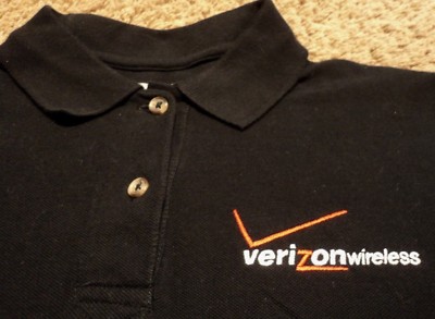 Ladies ~ Verizon Wireless ~ Employee Uniform Sales Polo Shirt ~ Size ...
