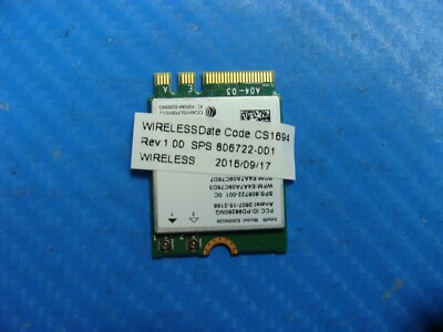 HP Elitebook 14" 840 G3 Genuine Laptop Wireless WiFi Card 806722-001 ...