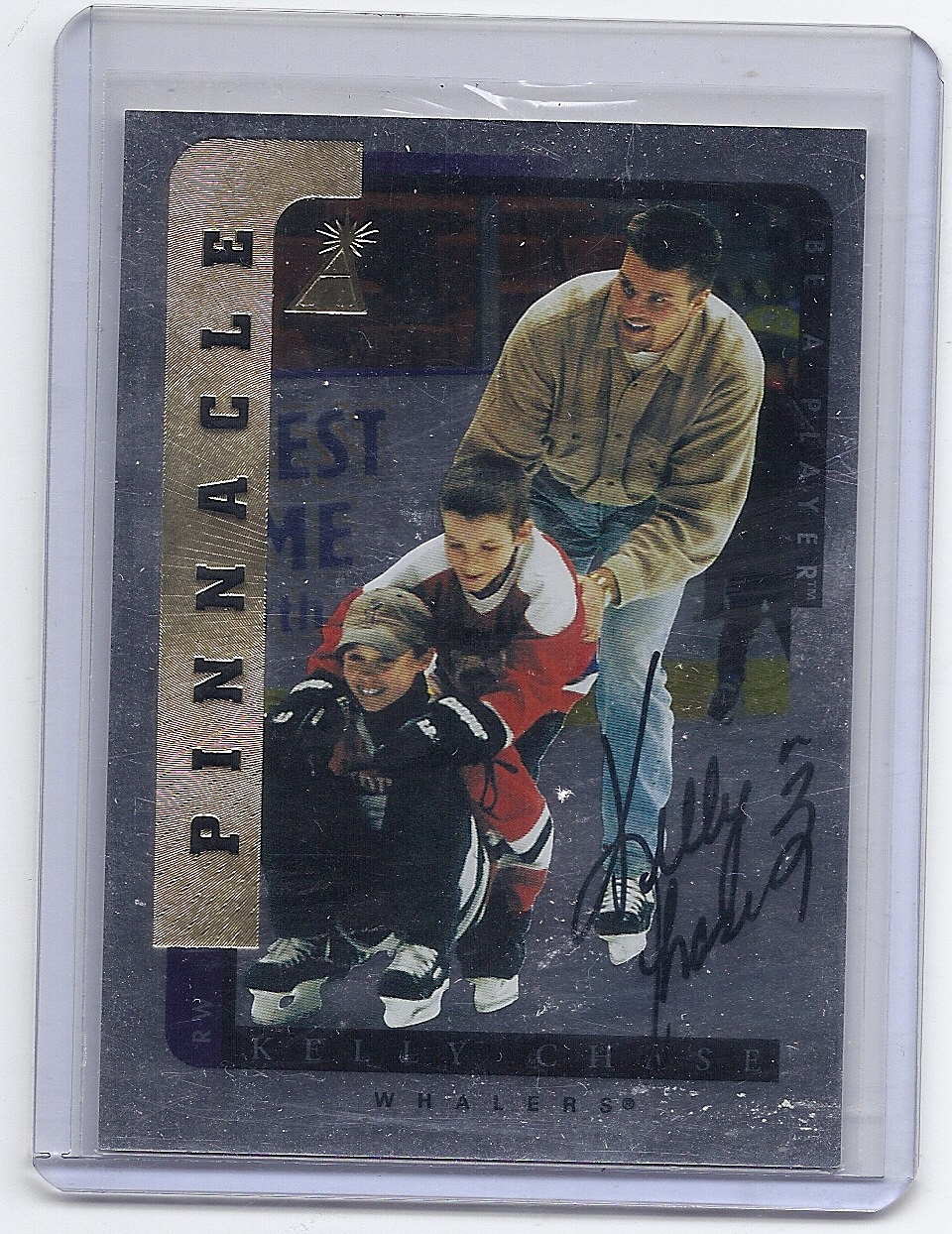 1996-97 BE A PLAYER KELLY CHASE AUTOGRAPH SILVER AUTO 60 HARTFORD ...