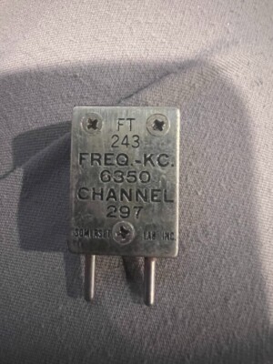 Vintage WWII US military FT 243 Radio Oscillator Crystal Channel 297 ...