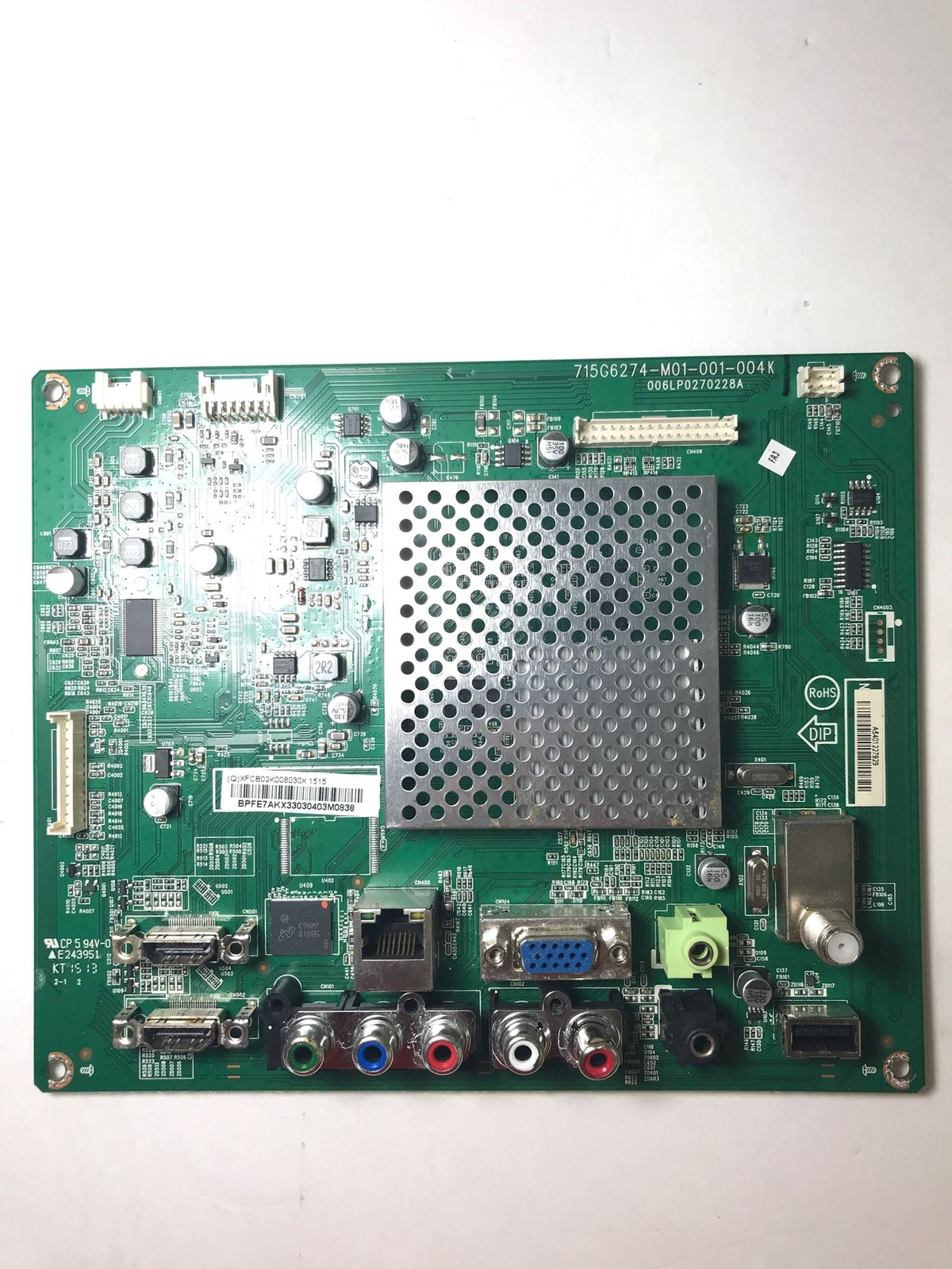 Vizio 756TXFCB02K0080 Main Board for E28H-C1 (LTT3THAR) | eBay