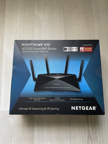 NETGEAR Nighthawk X10 7200 Mbps 7 Port Wireless AD Router (R9000-100NAS ...