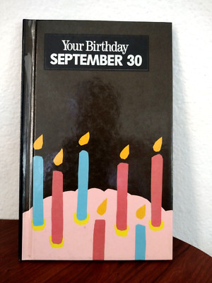 Vintage 1990 Your Birthday September 30 HC Book Natalis Press | eBay