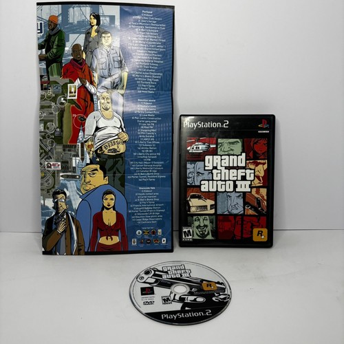 Playstation 2 PS2 - Grand Theft Auto 3 GTA 3 Map Included No Manual ...